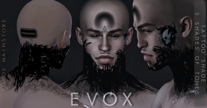 Second Life Marketplace - KOKOS-TATTOO SHADE-EVOX Second Life Marketplace - KOKOS-TATTOO SHADE-EVOX